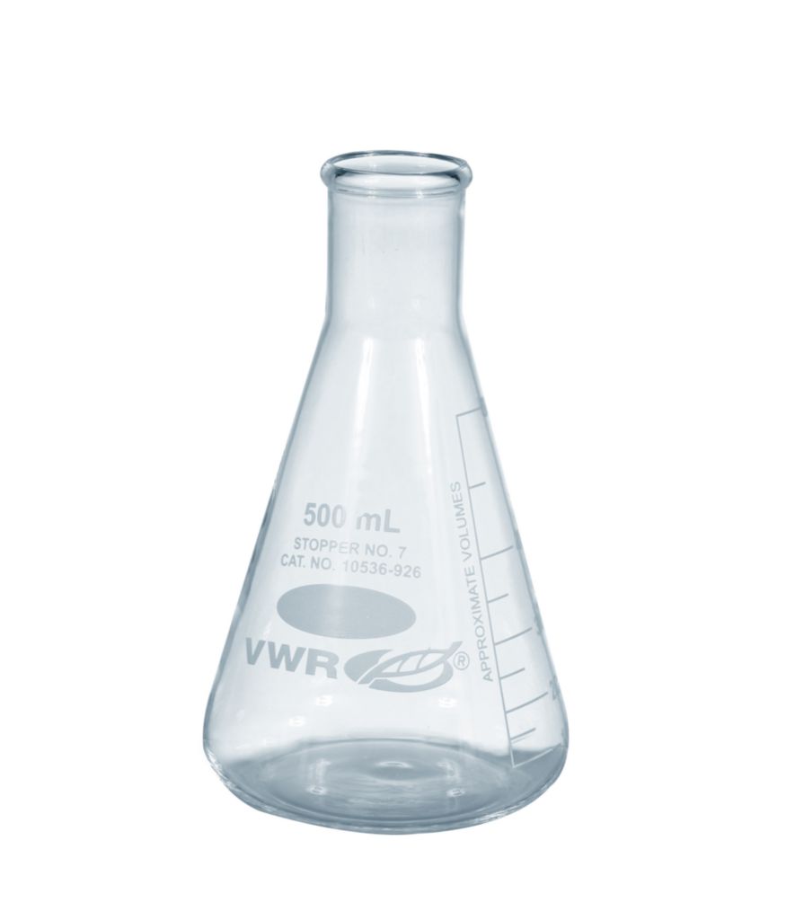 VWR® Erlenmeyer Flasks, Narrow Mouth, 500 mL, 10536-926 – Kyrios Soter ...