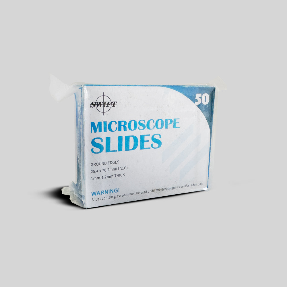 Swift Microscope Slides Pre Cleaned 50 Slides No Cover Slips Includ