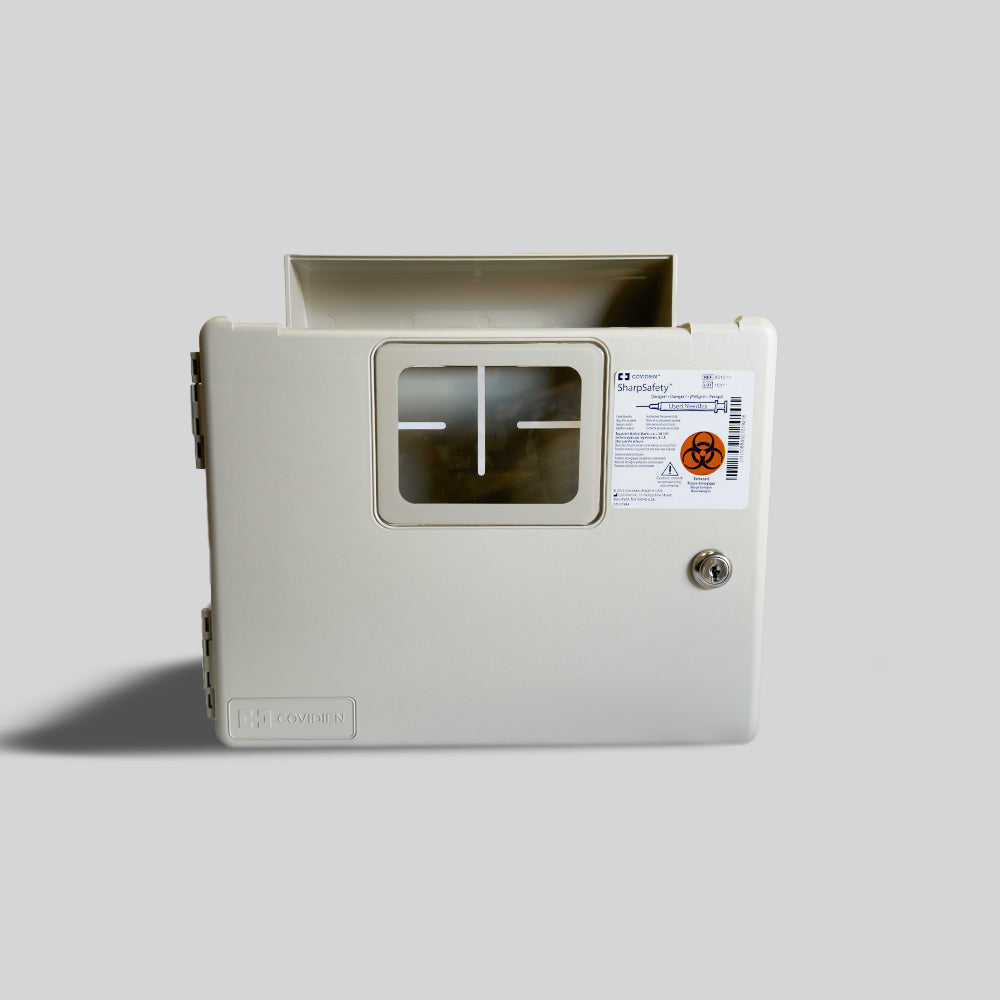 Covidien Sharp Safety Wall Enclosure REF 85161H, Sharps Container Cabi ...