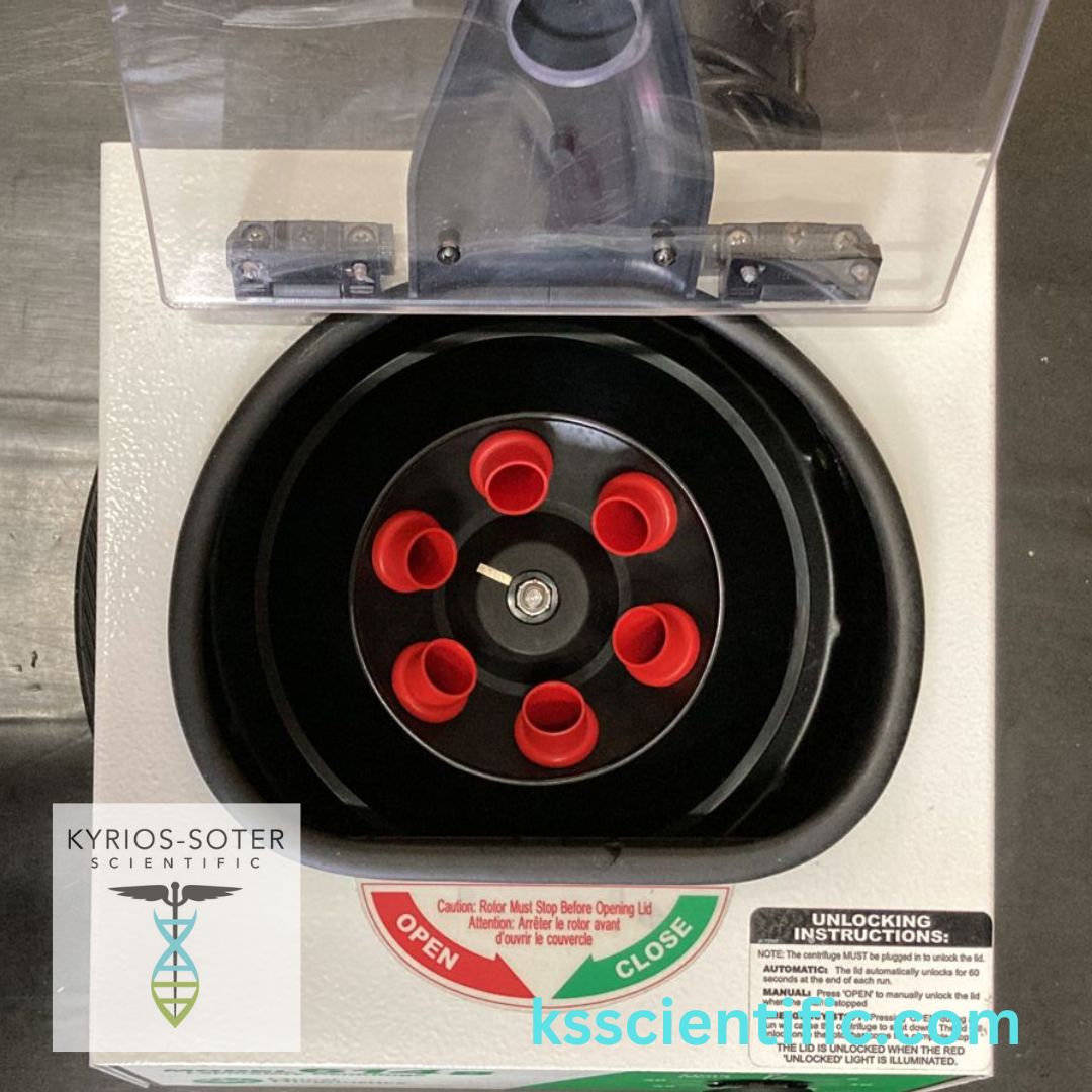 Used Quest Diagnostics 614B Laboratory Centrifuge W/ 6X Red Tube Inser ...