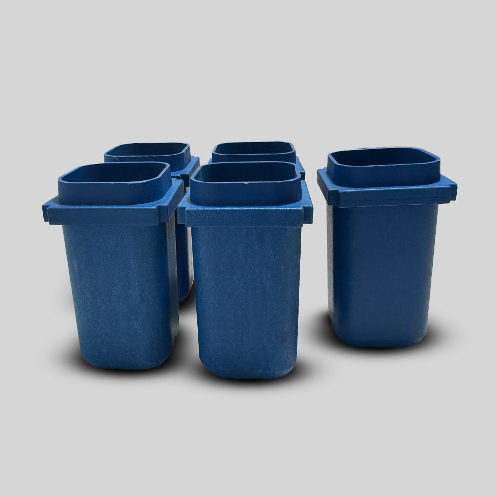 Pack of 5 Blue Sample Carriers 60mL Secure Transport for Lab & Medical ...