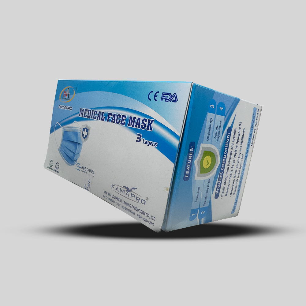Famapro CFS 20000006 Medical Face Mask 3 Layers - 50 pcs per Box ...