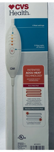 Standard Heating Pad - CVS Health – Kyrios Soter Scientific LLC
