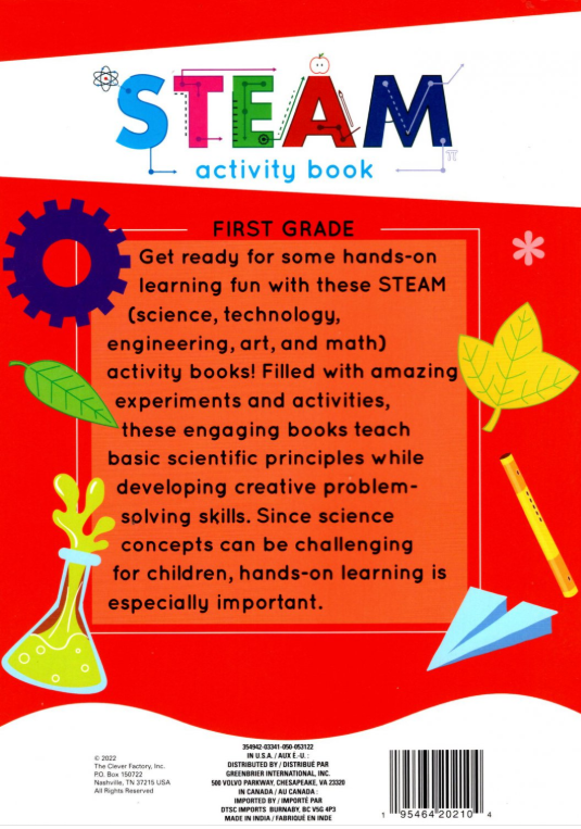 First Grade STEAM (Science, Technology, Engineering, Arts, and Mathema ...
