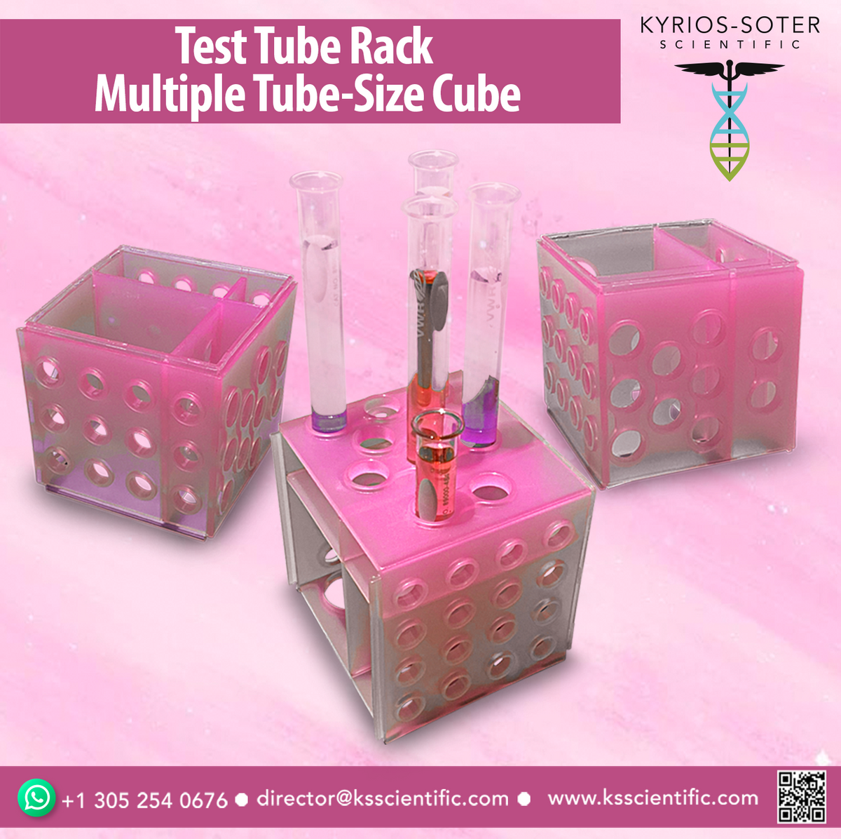 Test Tube Rack Multiple Tube Size Cube, interlocking. – Kyrios Soter ...