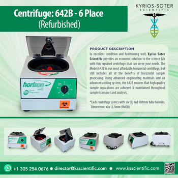 Lab Equipment and Supplies – Tagged "centrifuge" – Kyrios Soter ...