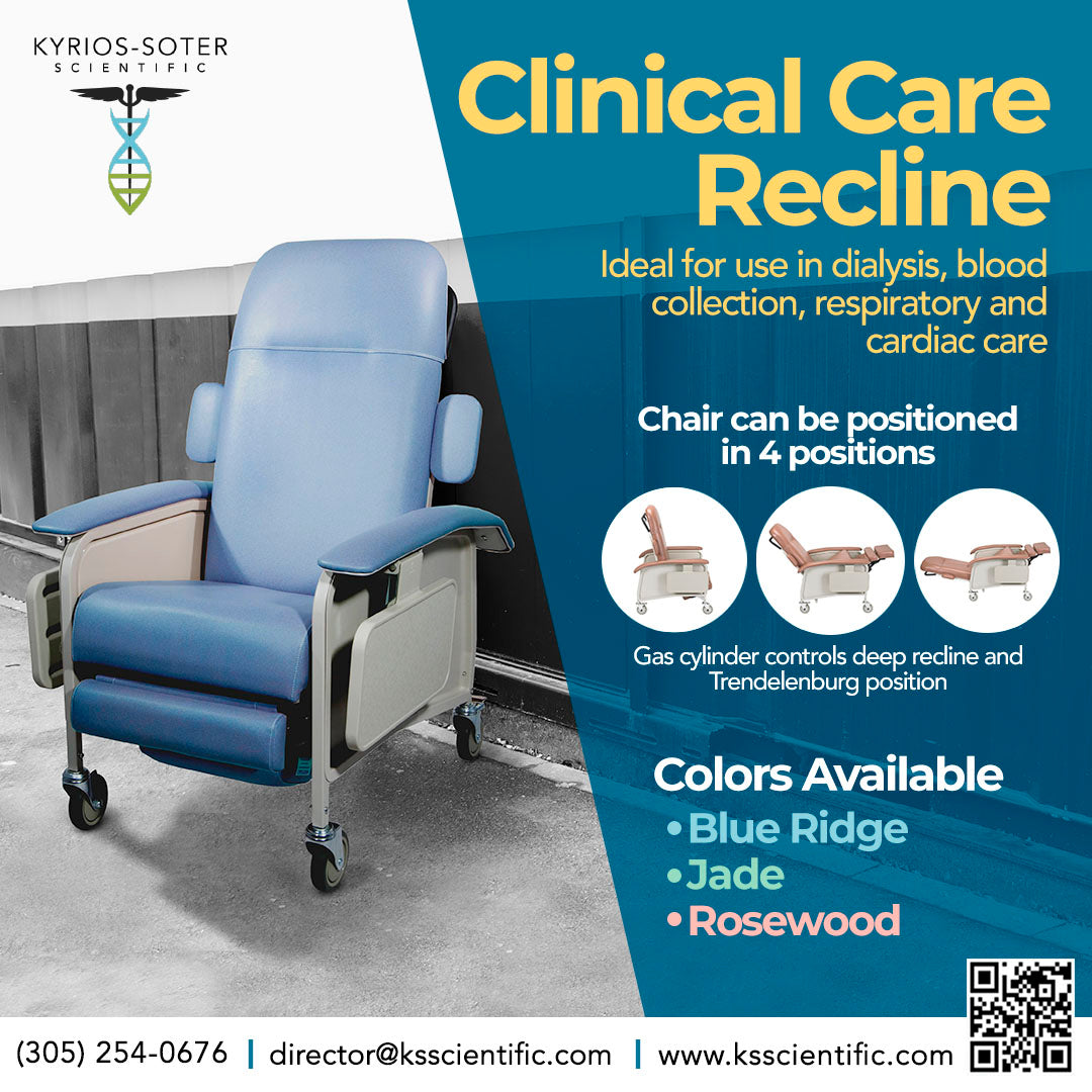 Clinical Care Recliner dialysis, blood collection, respiratory,cardiac ...