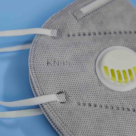 KN95 Grey Mask with Valve and filter – Kyrios Soter Scientific LLC